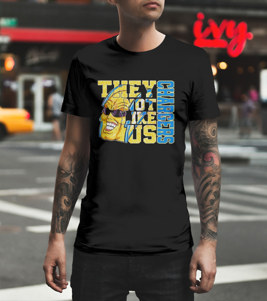 Los Angeles Chargers Glitter They Not Like Us 2025 T-Shirt