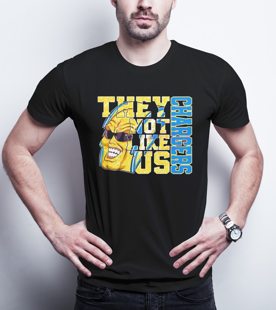 Los Angeles Chargers Glitter They Not Like Us 2025 T-Shirt
