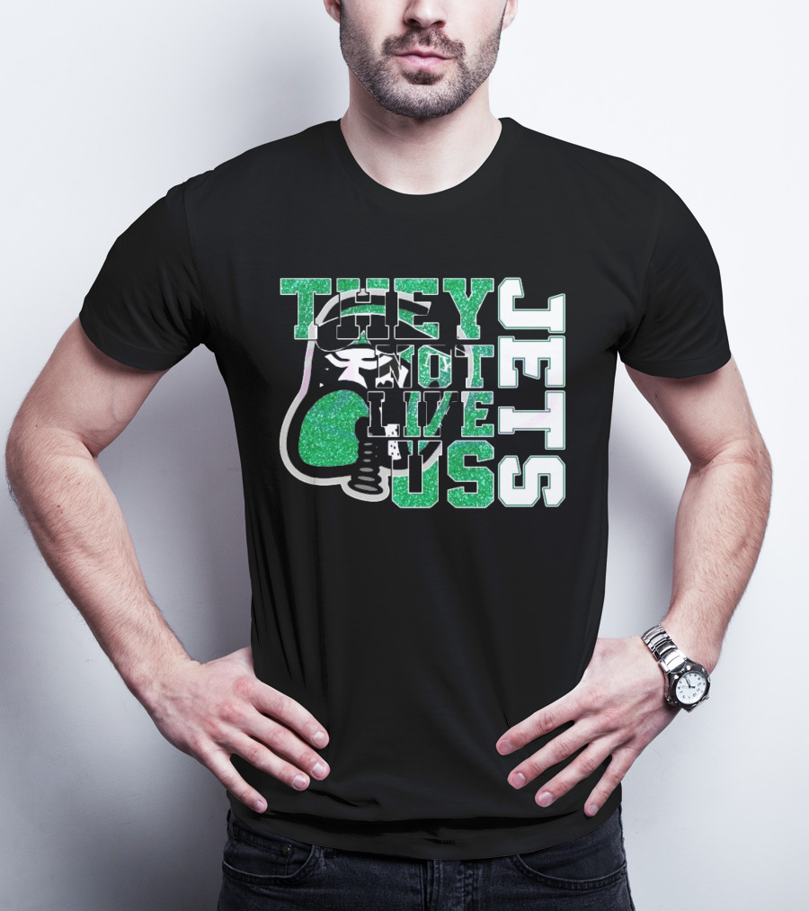 They Not Like Us Glitter New York Jets 2025 T-Shirt