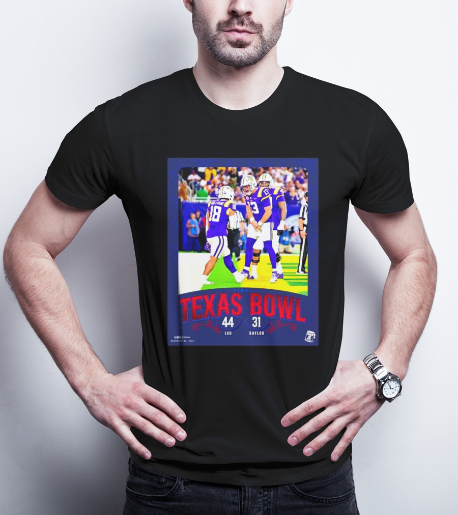 Texas Bowl LSU Tigers 44-31 Victory Over Baylor December 12, 2026 T-Shirt
