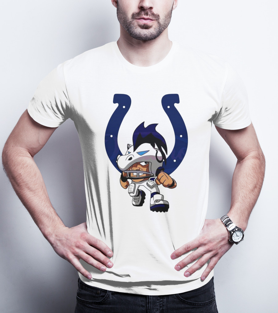 Indianapolis Colts Rush Zone NFL Character 2025 T-Shirt