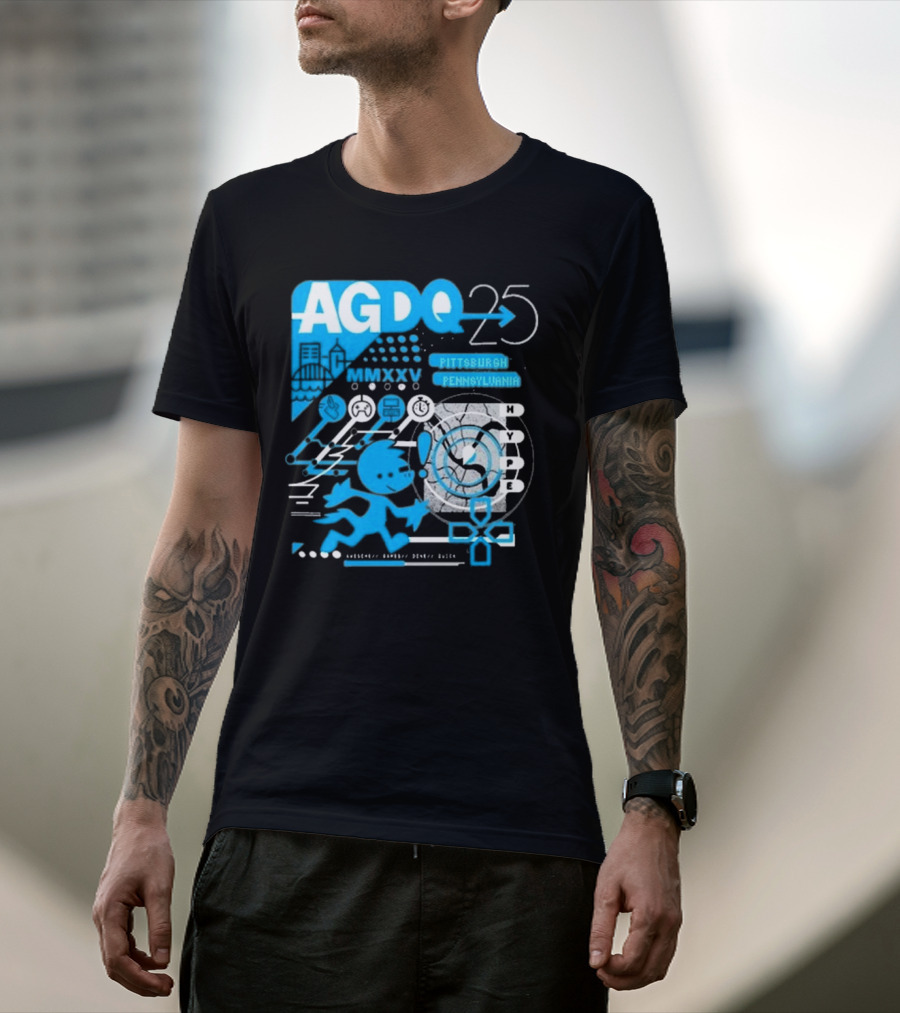 AGDQ 25 Pittsburgh Pennsylvania MMXXV Hype Speed Run Event T-Shirt