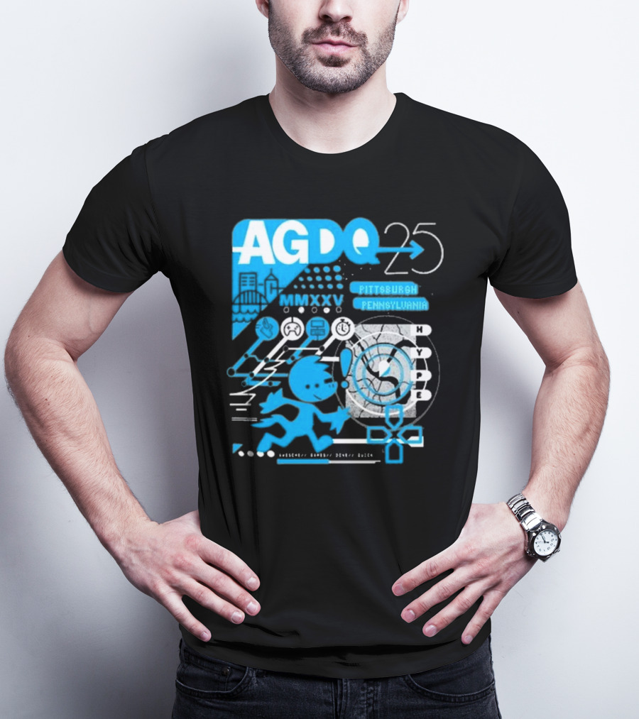 AGDQ 25 Pittsburgh Pennsylvania MMXXV Hype Speed Run Event T-Shirt