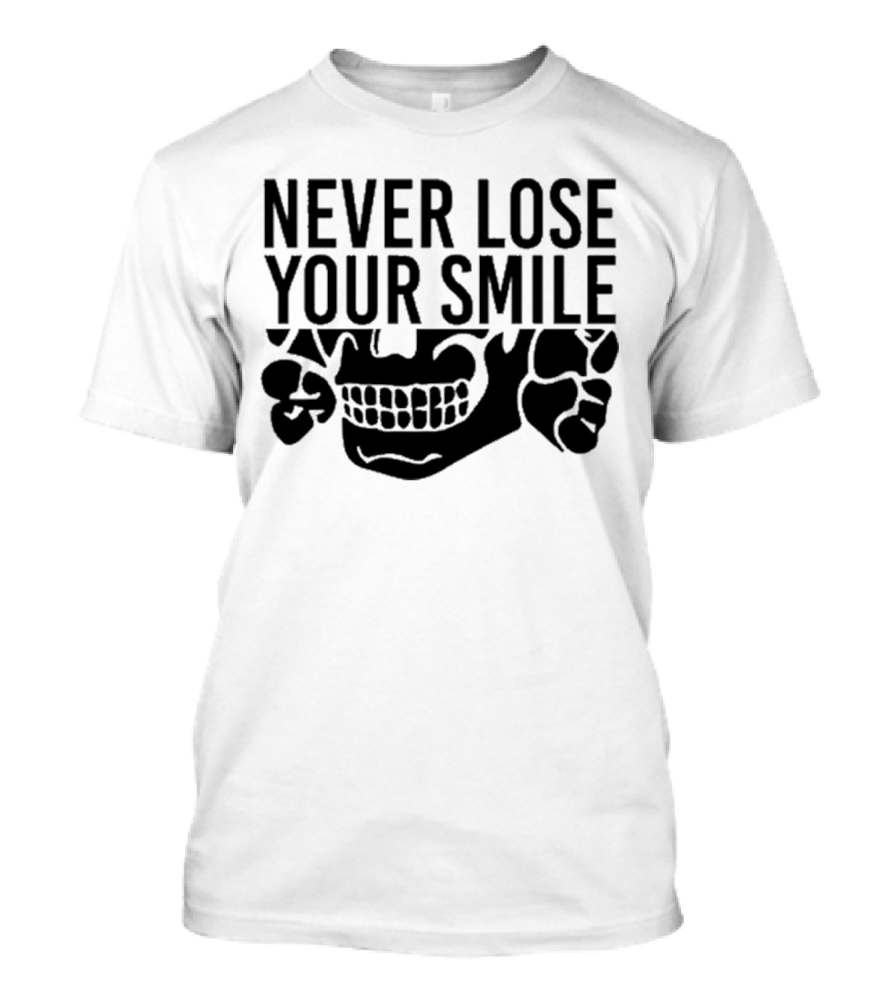 Never Lose Your Smile Handsome Trash Skull T-Shirt