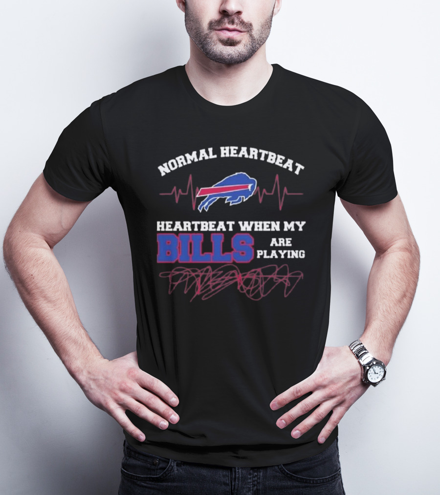 Normal Heartbeat Heartbeat When My Bills Are Playing 2025 T-Shirt