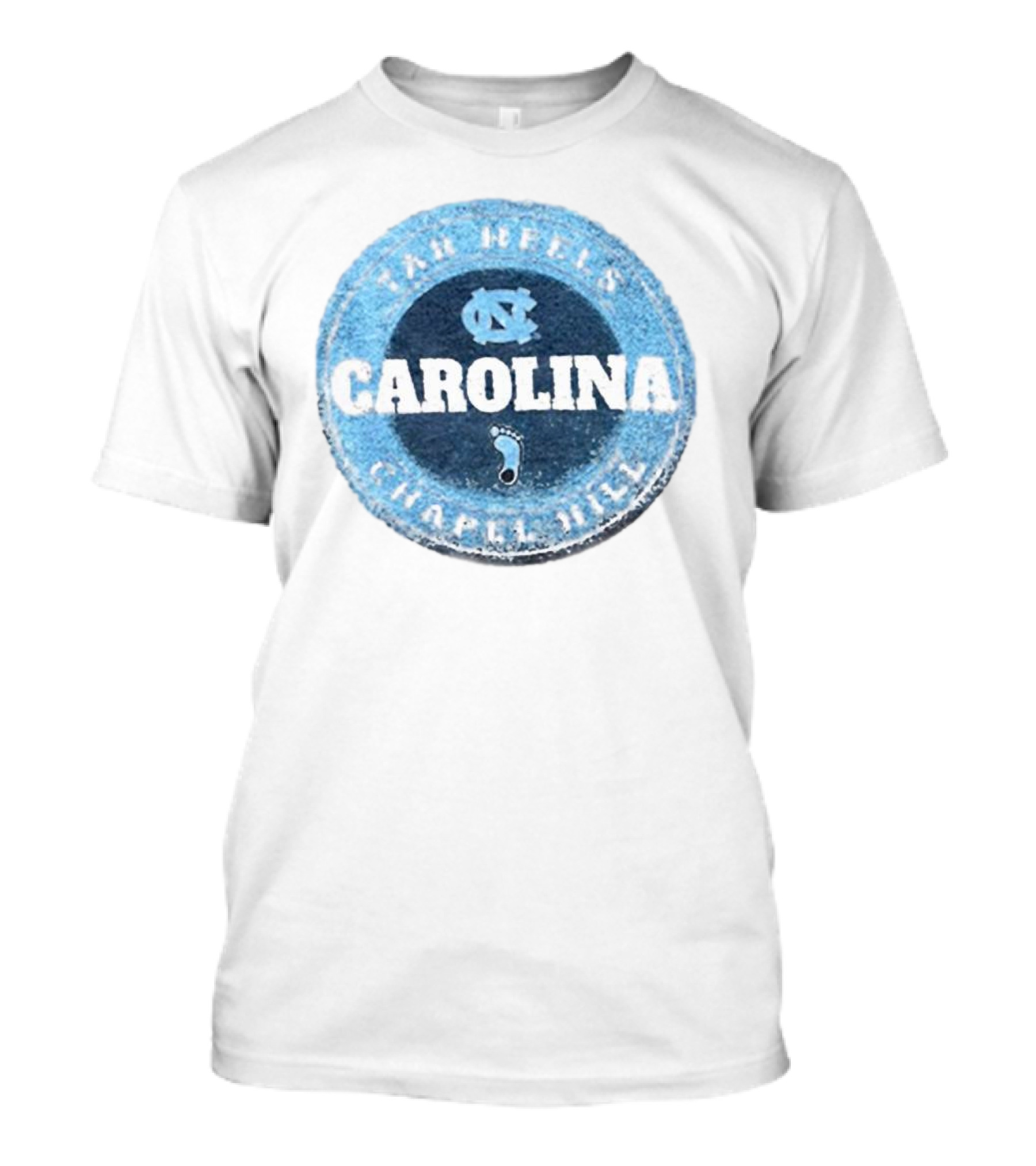Tar Heels Chapel Hill Carolina NC Round Splatter T-Shirt