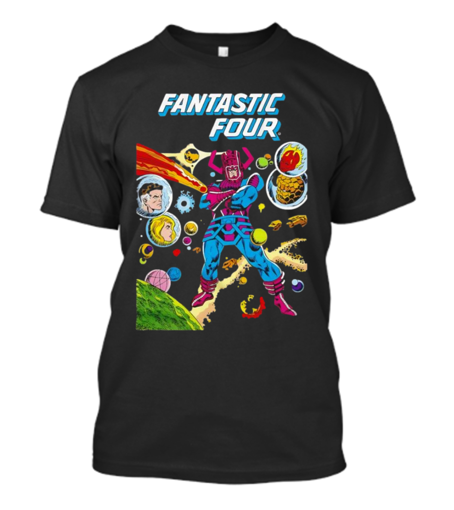 Fantastic Four Galactus Cosmic Adventure Comic T-Shirt