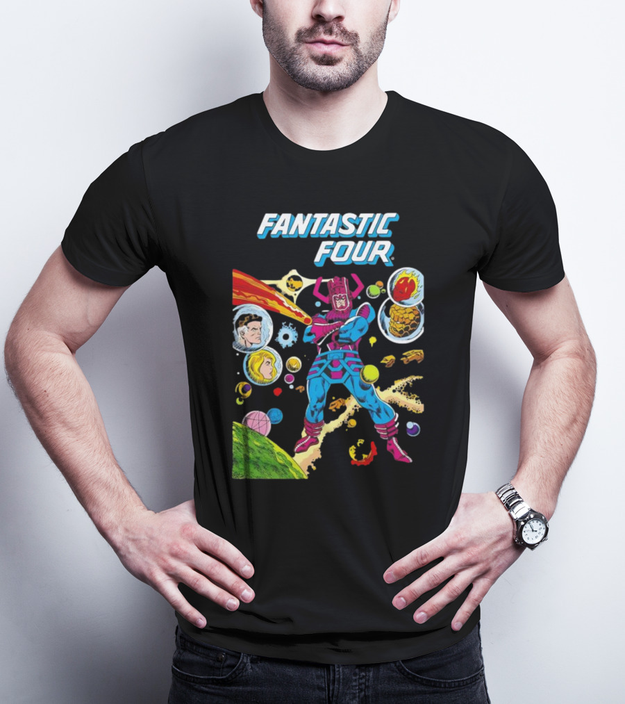 Fantastic Four Galactus Cosmic Adventure Comic T-Shirt