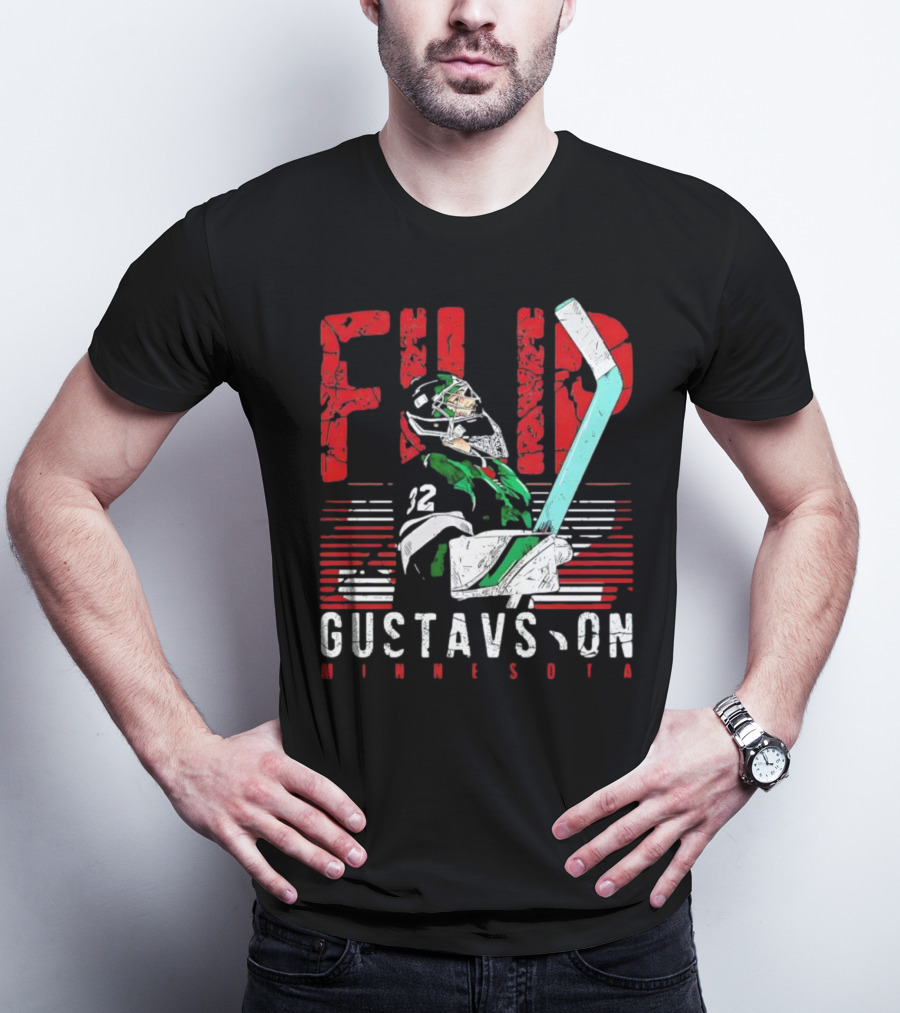 Filip Gustavsson Minnesota Vintage Hockey Player NHL Wild T-Shirt