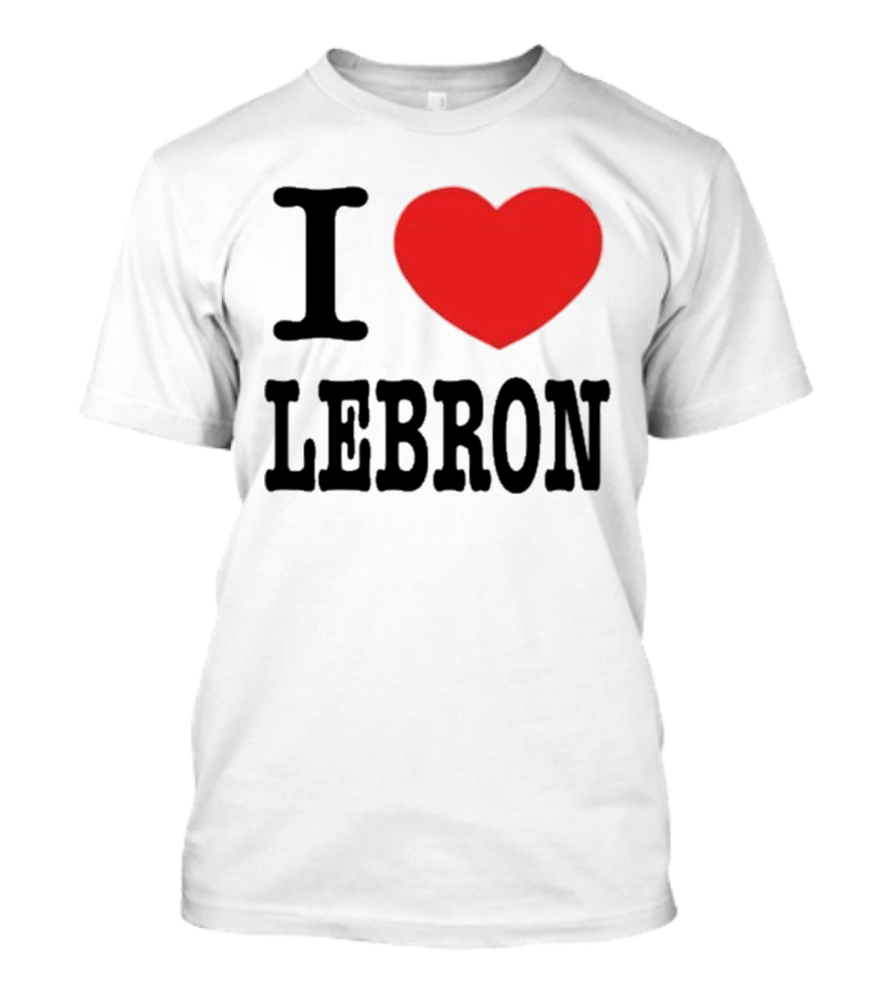 I Love LeBron Heart T-Shirt
