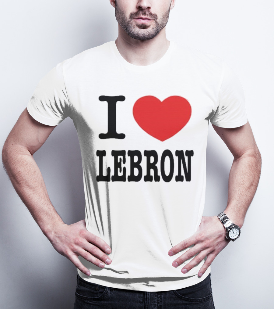 I Love LeBron Heart T-Shirt
