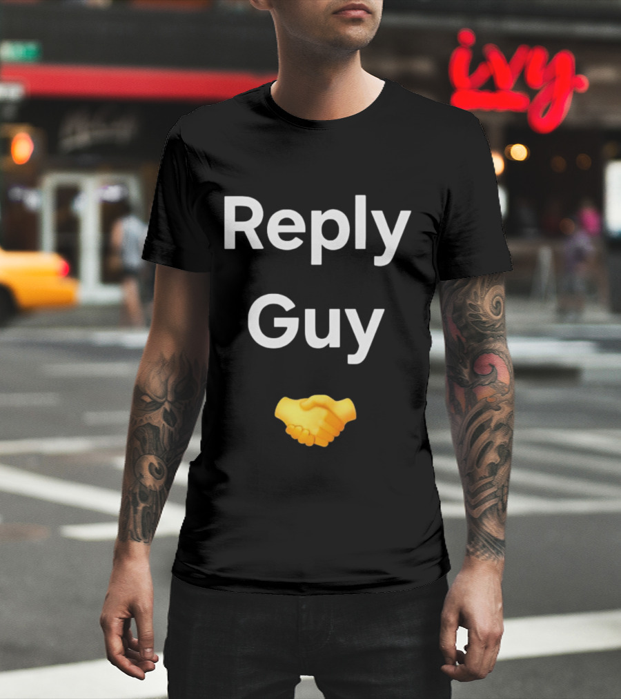 Reply Guy Handshake Emoji T-Shirt