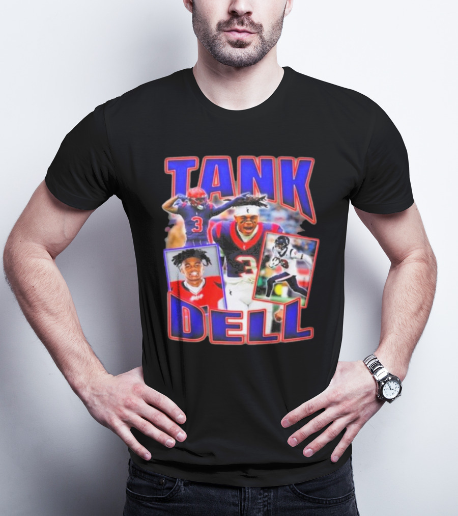 Tank Dell Football Triple Threat Texans Player Highlights T-Shirt