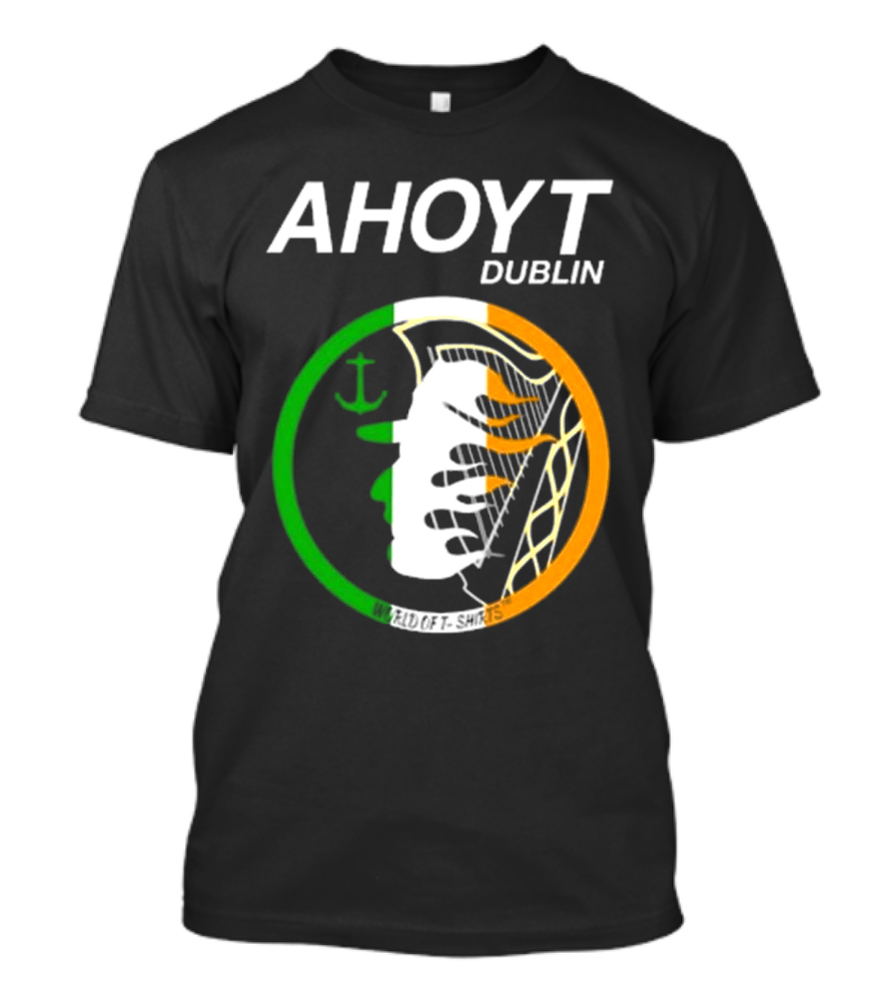 AHOYT Dublin Anchor Emblem Irish Tricolor T-Shirt