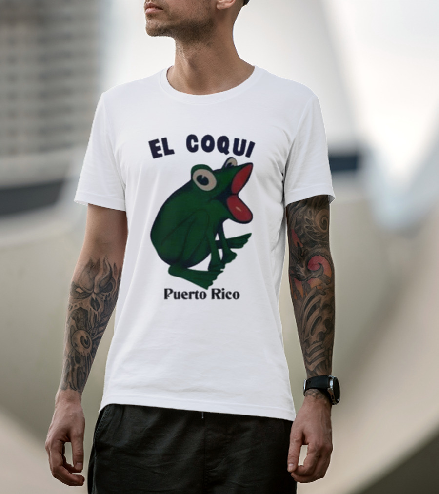 Dios Bunny El Coqui Puerto Rico Frog T-Shirt