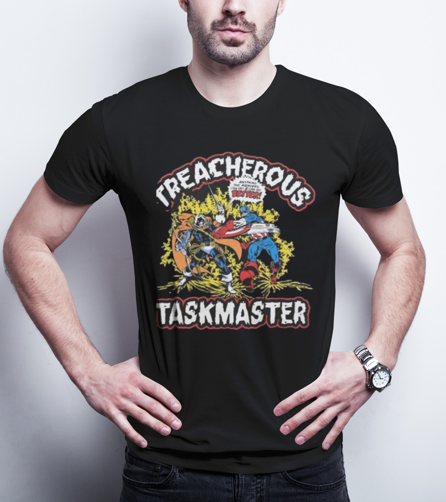 Treacherous Taskmaster Mighty Deadliest Combat Captain America T-Shirt