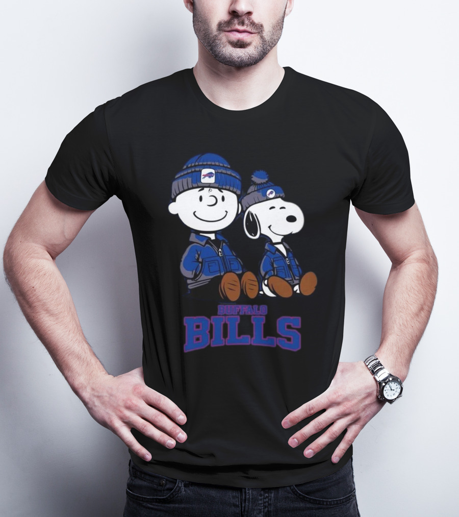 Charlie Brown Snoopy Buffalo Bills Fans 2025 T-Shirt