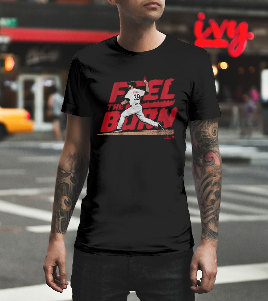 Corbin Burnes Feel The Burn 39 Arizona Baseball T-Shirt
