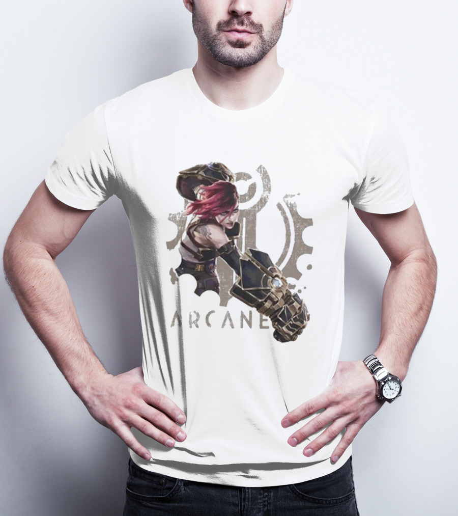 Arcane League Of Legends Violet Fat Hands T-Shirt
