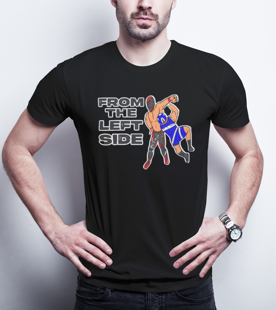 CM Punk From The Left Side Wrestling Cartoon T-Shirt