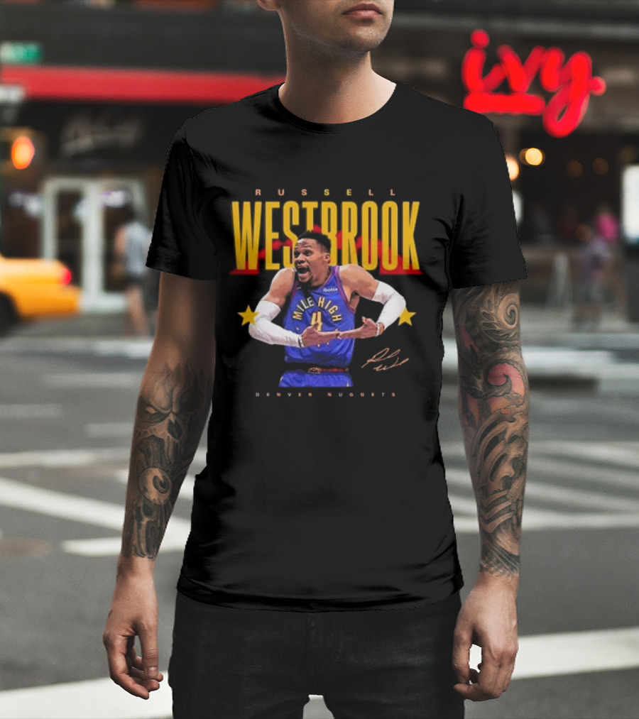 Russell Westbrook Mile High Denver Nuggets Signature T-Shirt