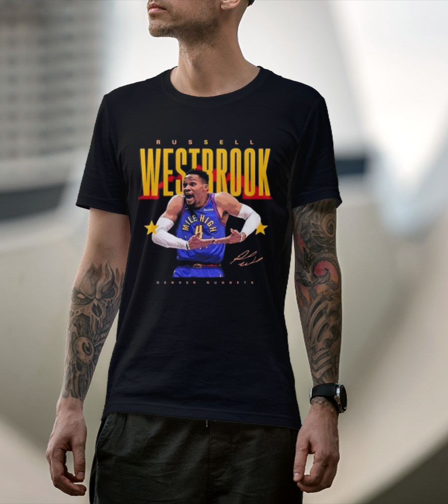 Russell Westbrook Mile High Denver Nuggets Signature T-Shirt