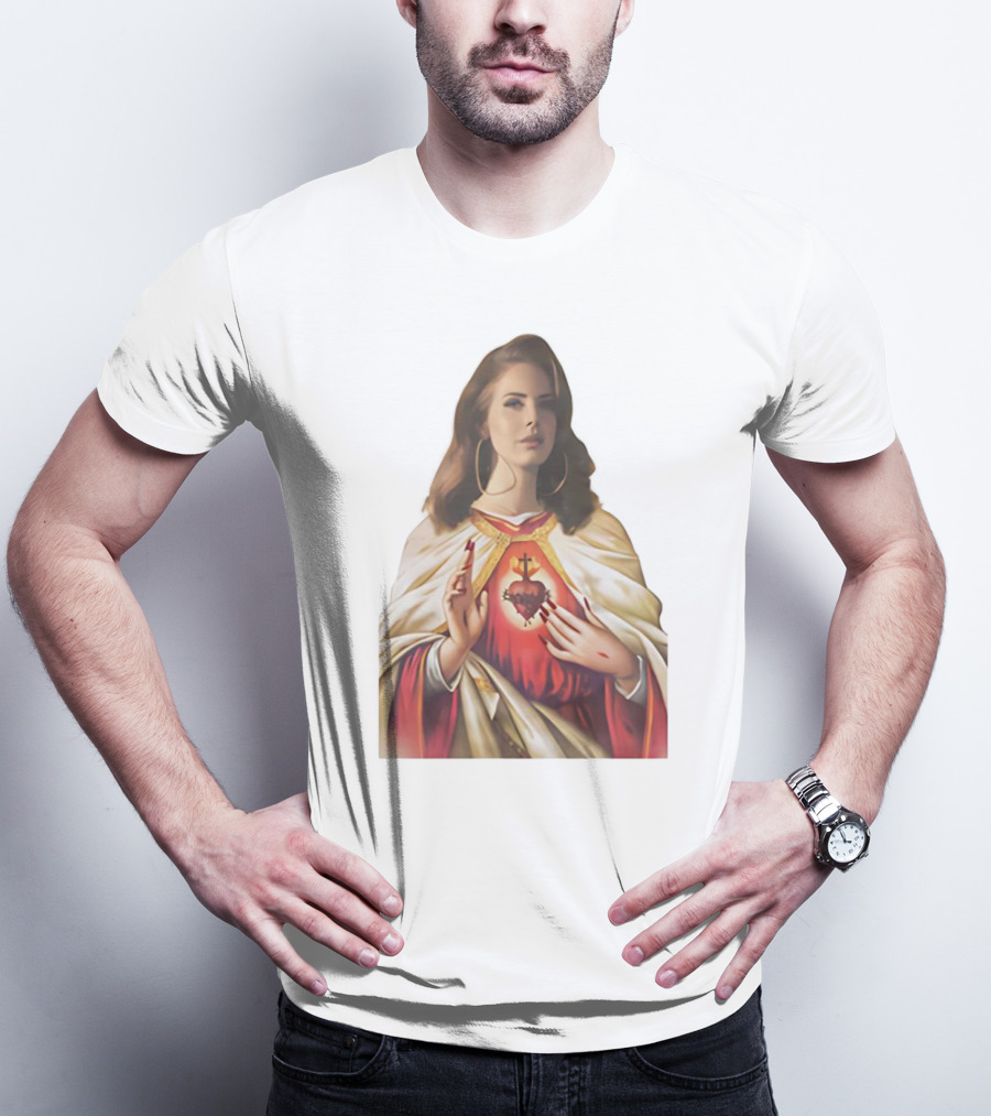 Jesus Lana Del Rey Sacred Heart Icon Image T-Shirt