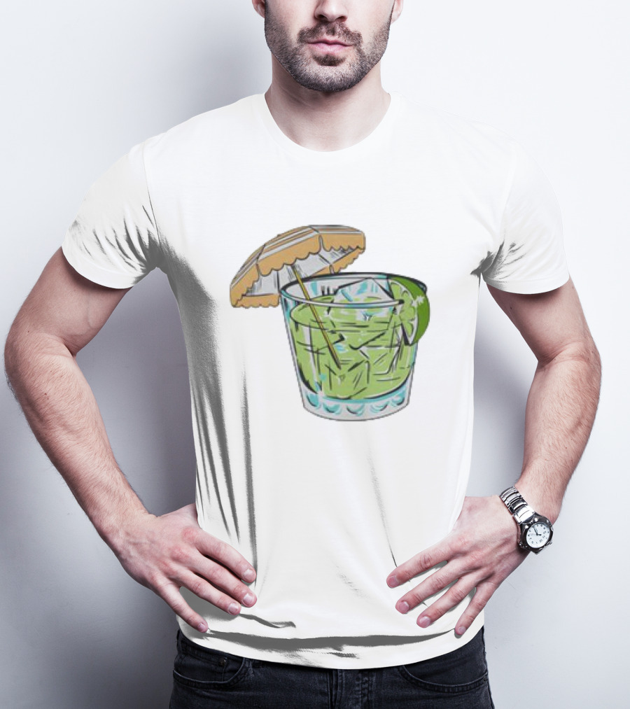 Margarita 818 Tequila Tropical Drink Umbrella Lime T-Shirt