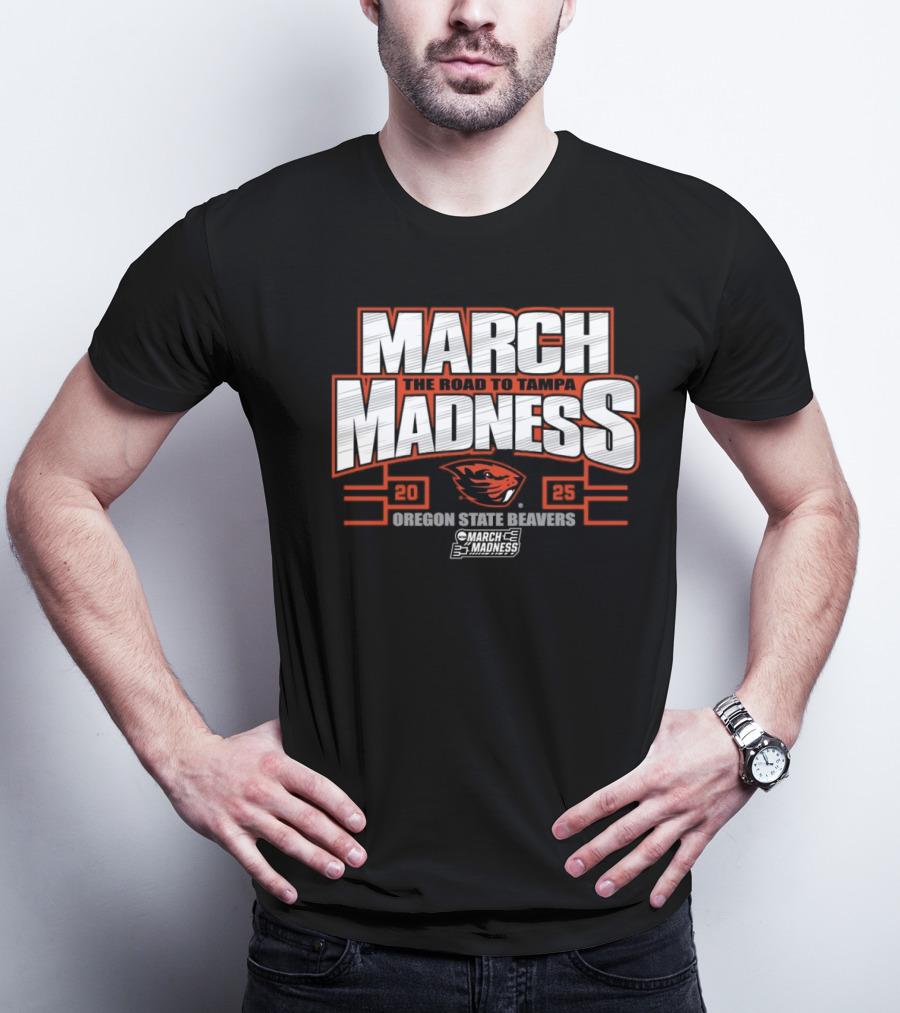 Oregon State Beavers March Madness The Road To Tampa College Sports 2025 T-Shirt