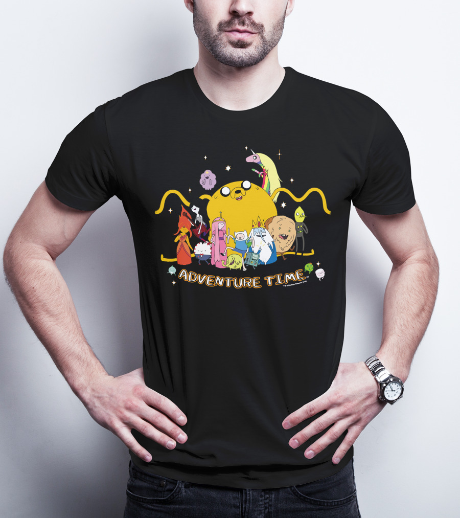 Adventure Time Outstretched Characters Group T-Shirt