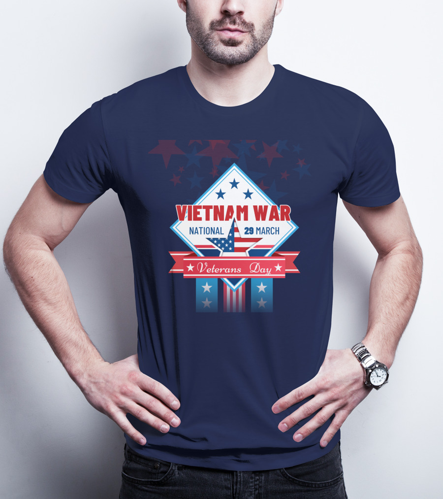 Vietnam War National Veterans Day 29 March Memorial T-Shirt