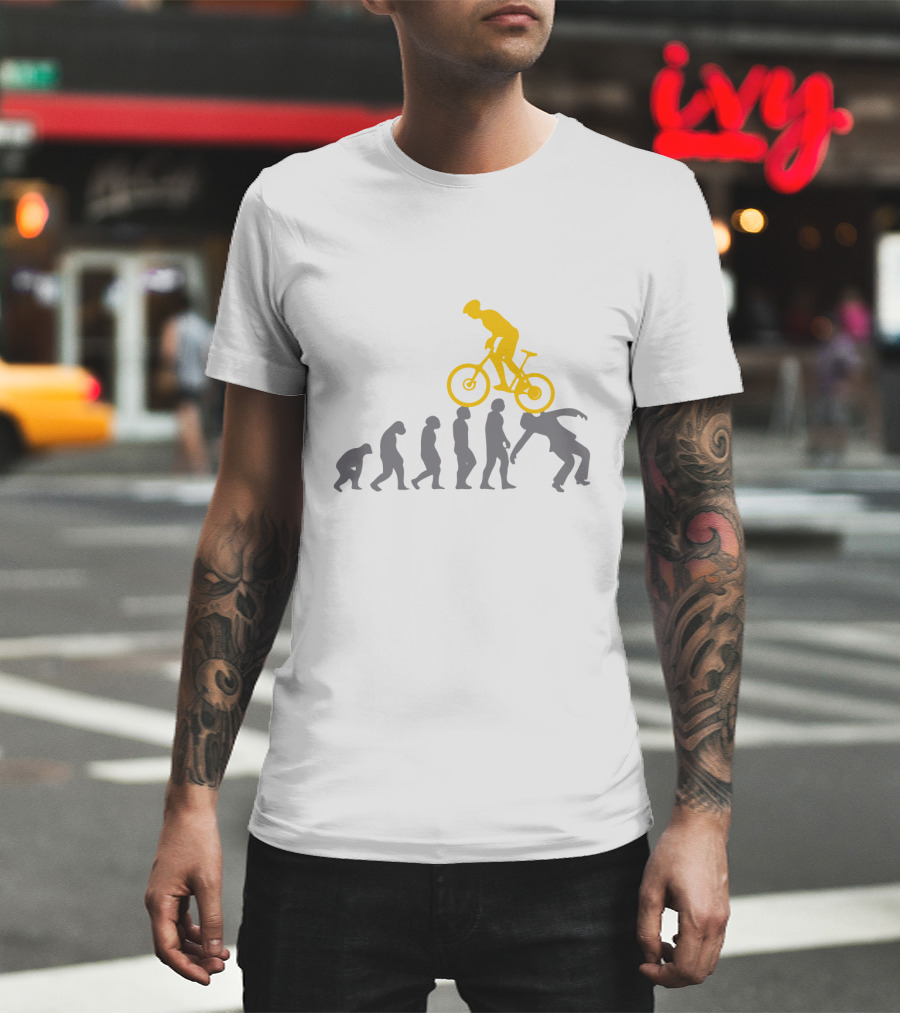 MTB Evolution Of Mountain Biking Progression T-Shirt