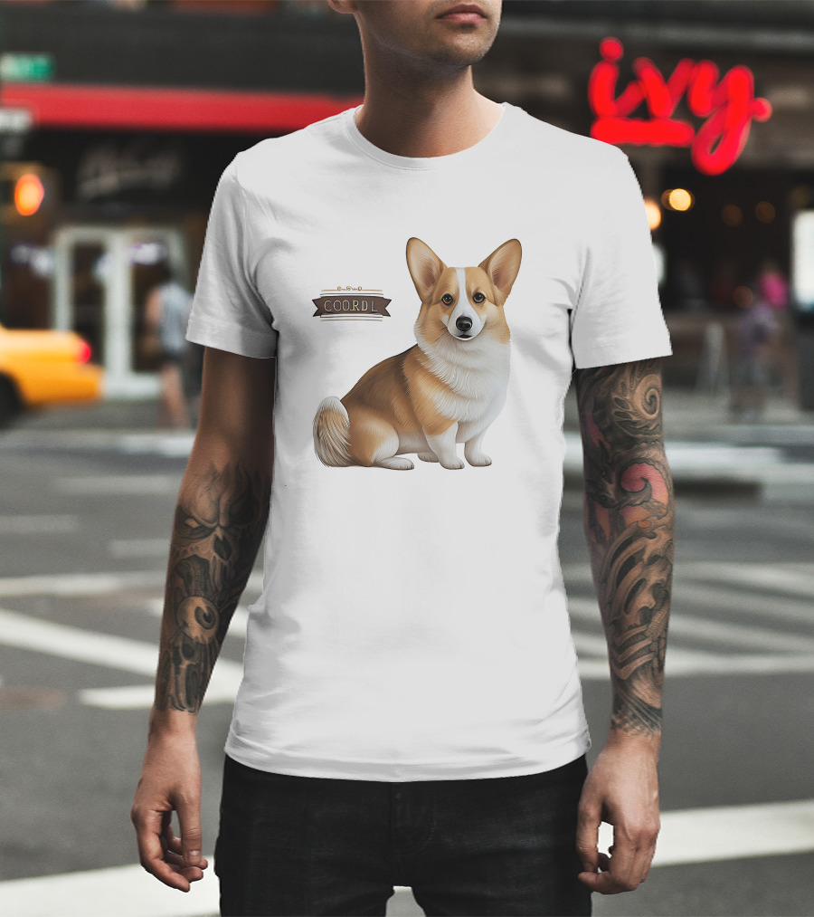 Coor D L Cute Corgi Dog T-Shirt