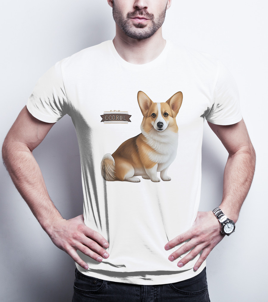 Coor D L Cute Corgi Dog T-Shirt