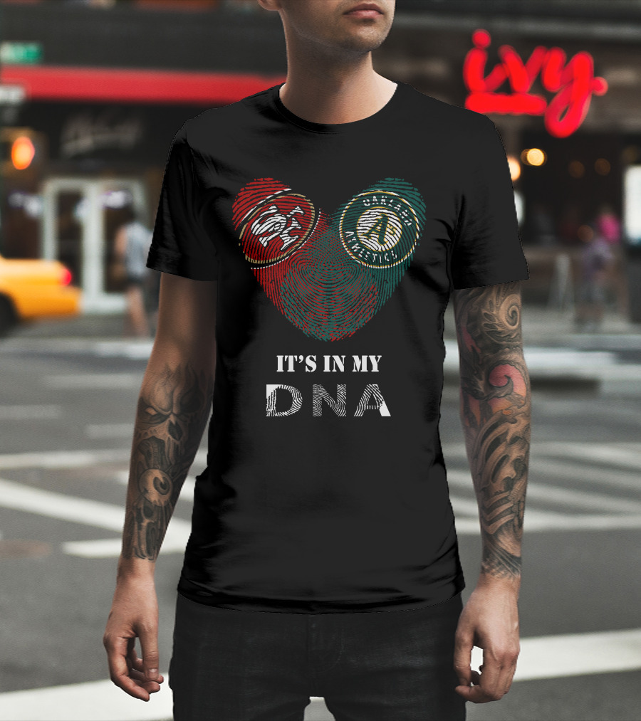 49Ers Athletics DNA Heartprint Fingerprint T-Shirt