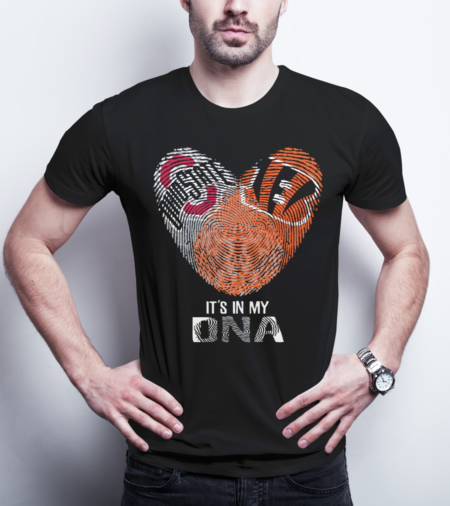 Bengals Ohio State Buckeyes Heart It's In My Dna T-Shirt