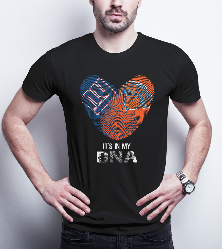 New York Giants And Knicks It's In My DNA T-Shirt