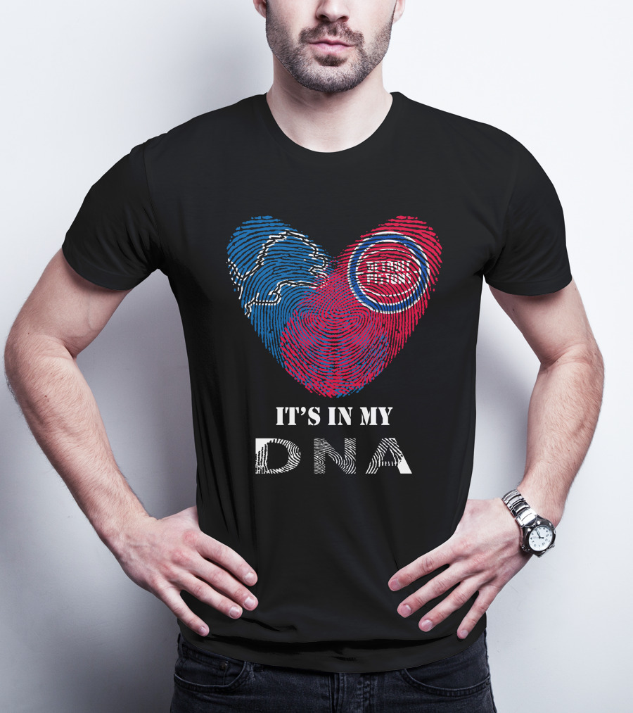 Lions Detroit Pistons It's In My DNA T-Shirt