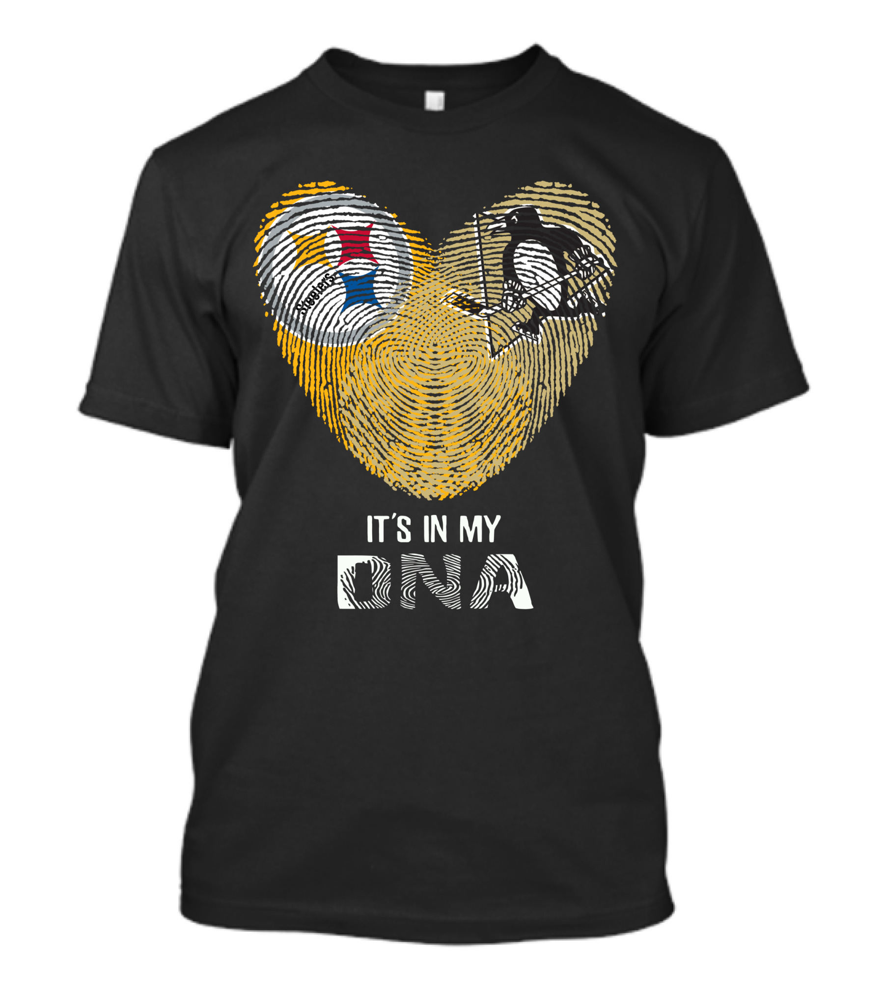 Steelers Penguins Heart It's In My DNA T-Shirt