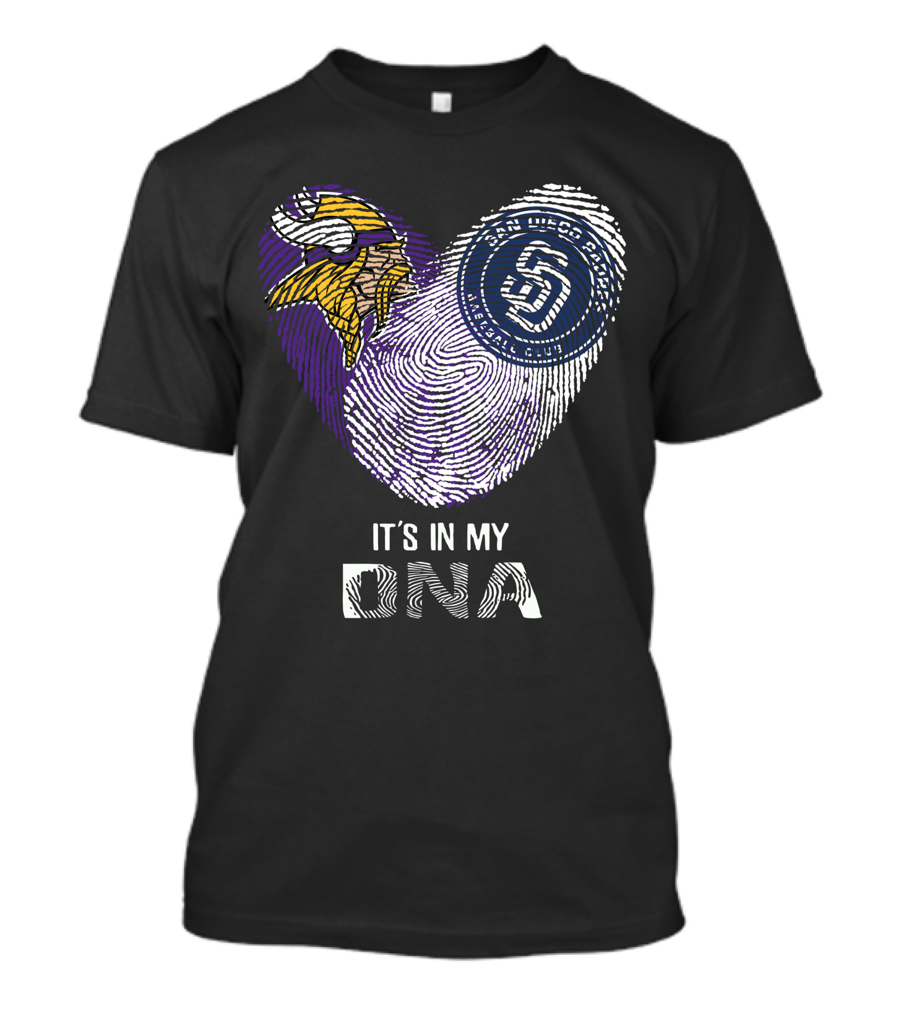 It's In My DNA Vikings San Diego Padres T-Shirt