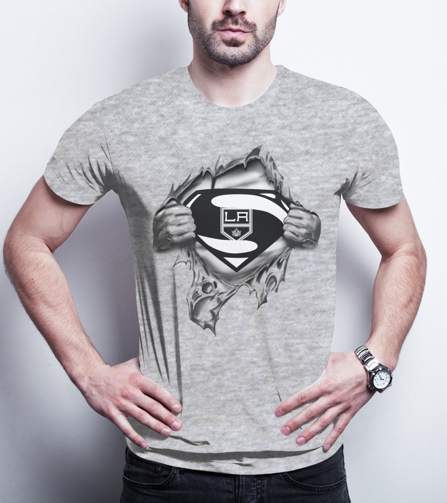 Los Angeles Kings LA Shield Superman T-Shirt
