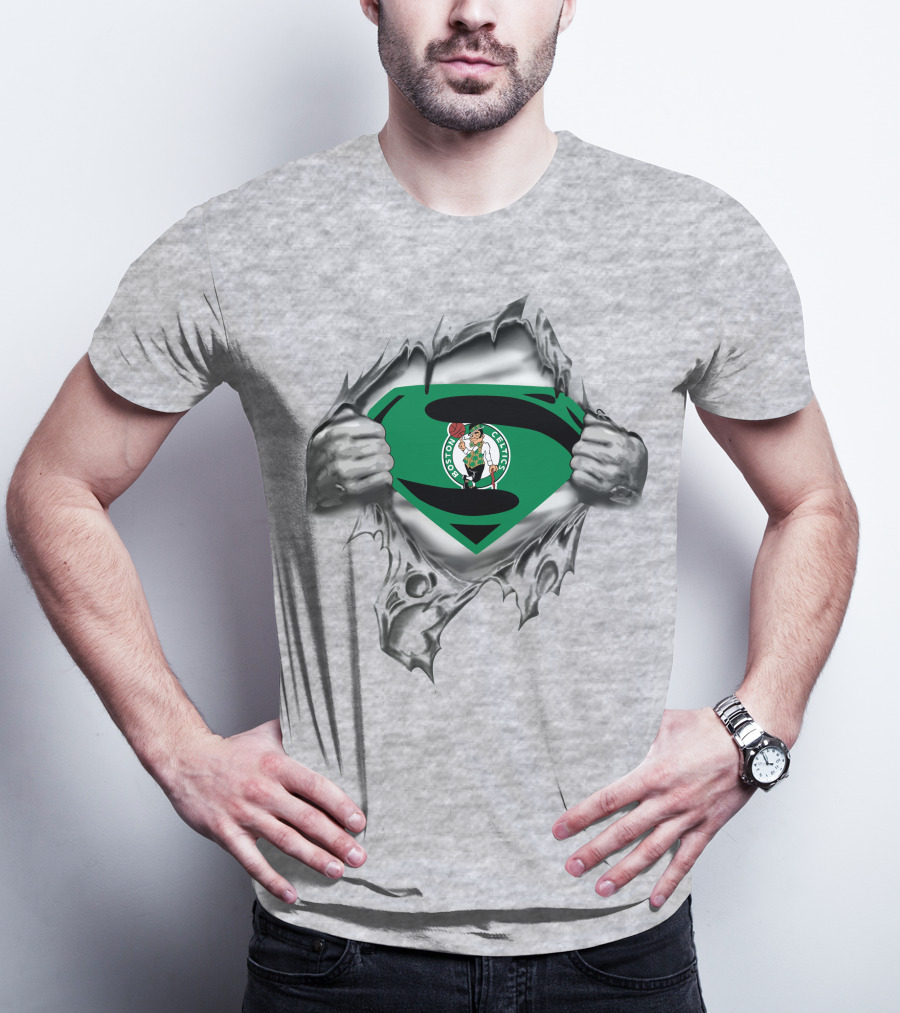 Boston Celtics Superman Logo Breakout T-Shirt