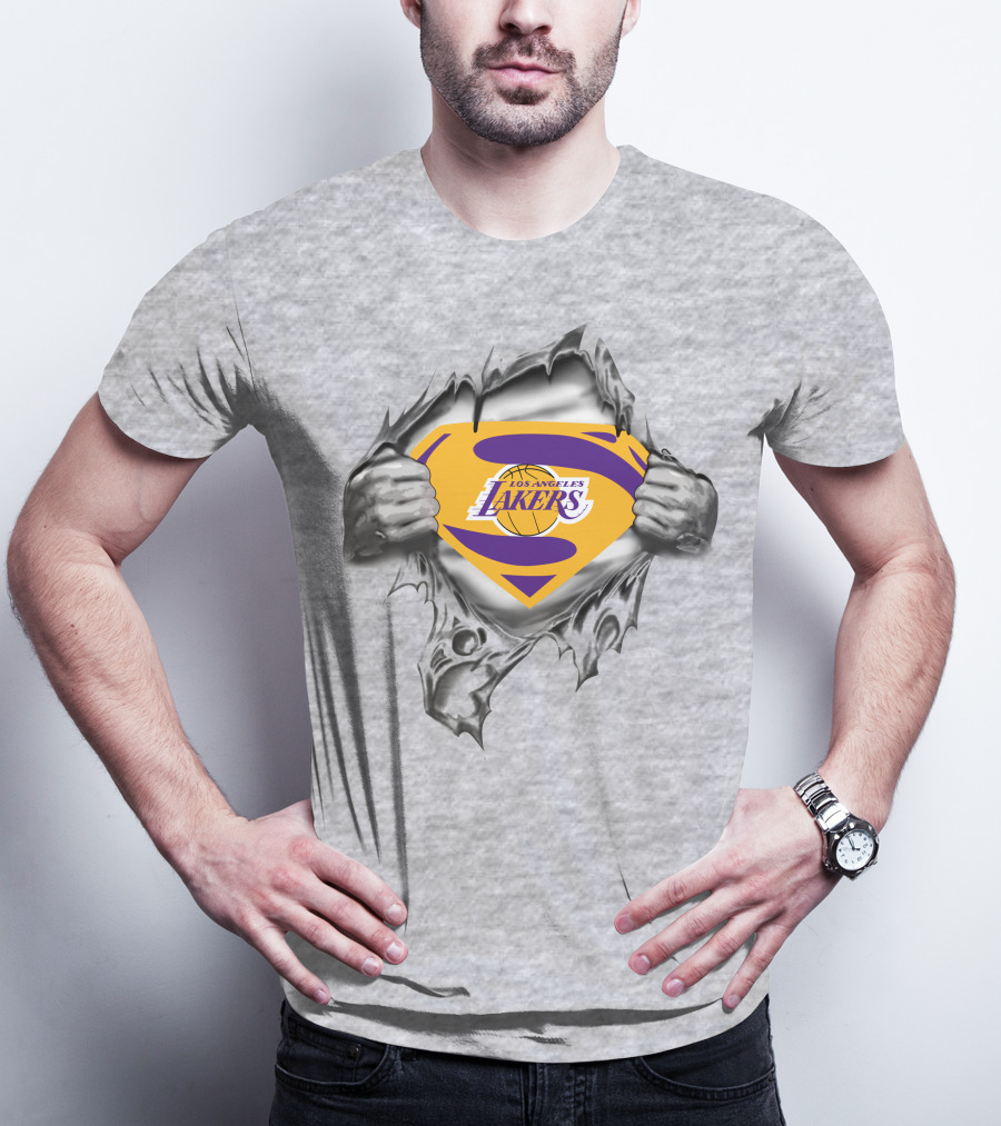 Los Angeles Lakers Superman Emblem T-Shirt