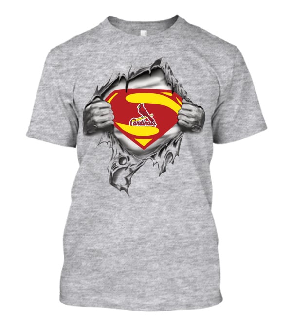 St Louis Cardinals Superman Logo Mashup T-Shirt