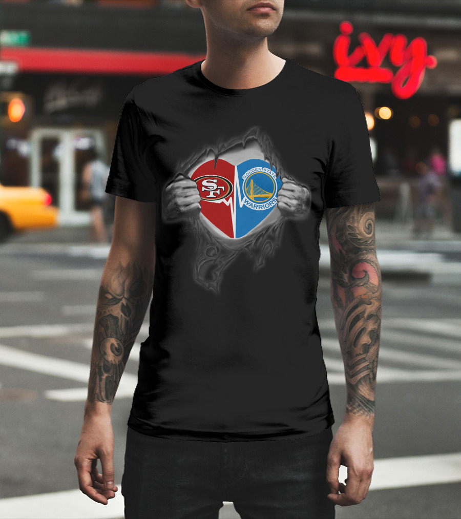 49Ers Golden State Warriors Heart T-Shirt