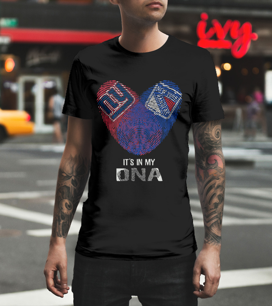New York Giants New York Rangers It's In My DNA T-Shirt