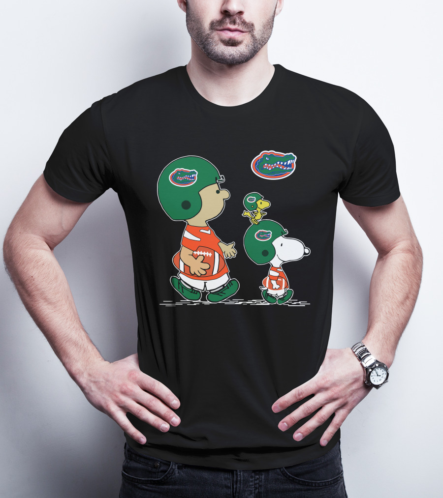 Florida Gators Snoopy And Woodstock Football Team Fan Gear T-Shirt