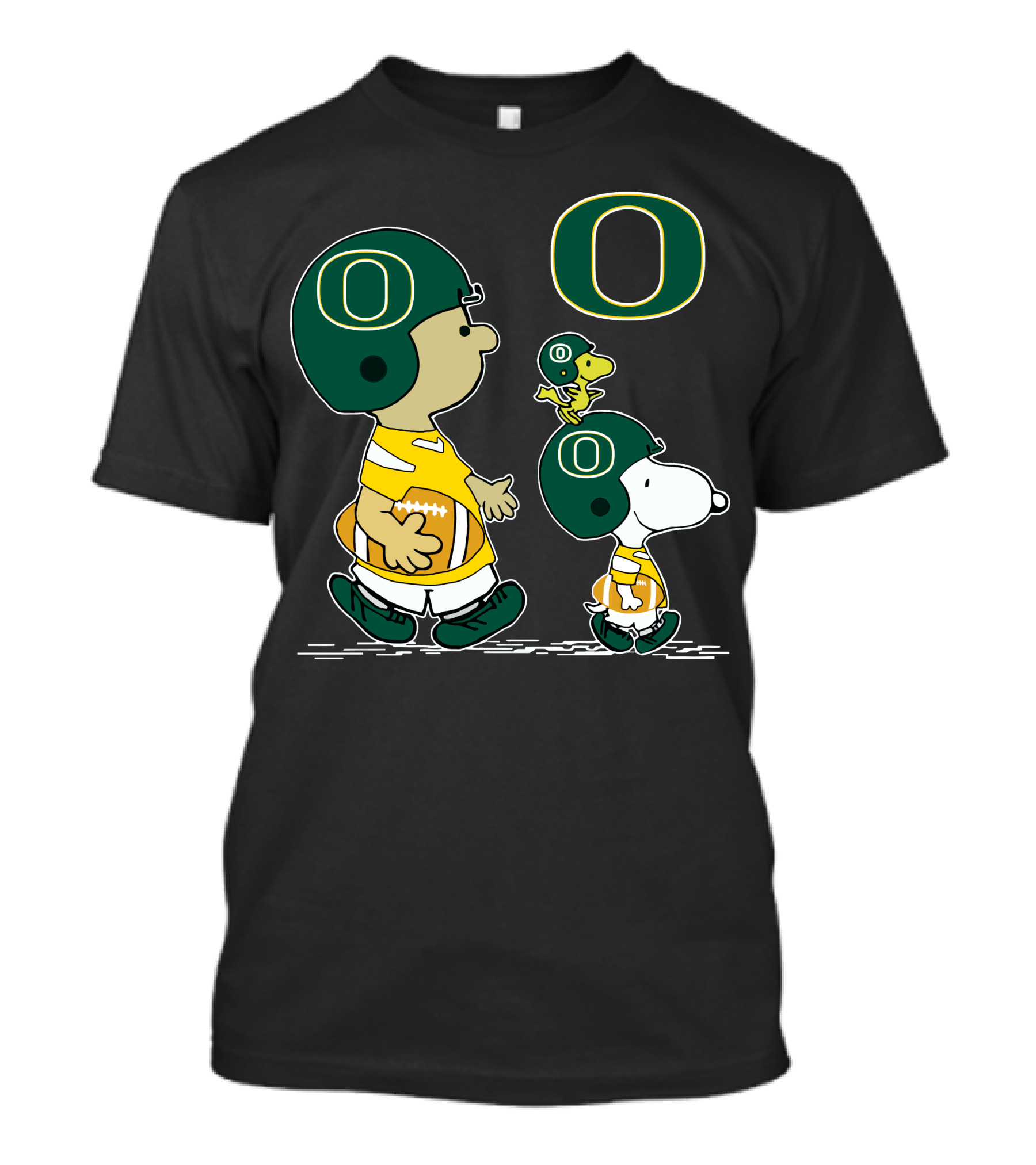 Oregon Ducks Snoopy Woodstock University Football Peanuts Charlie Brown T-Shirt