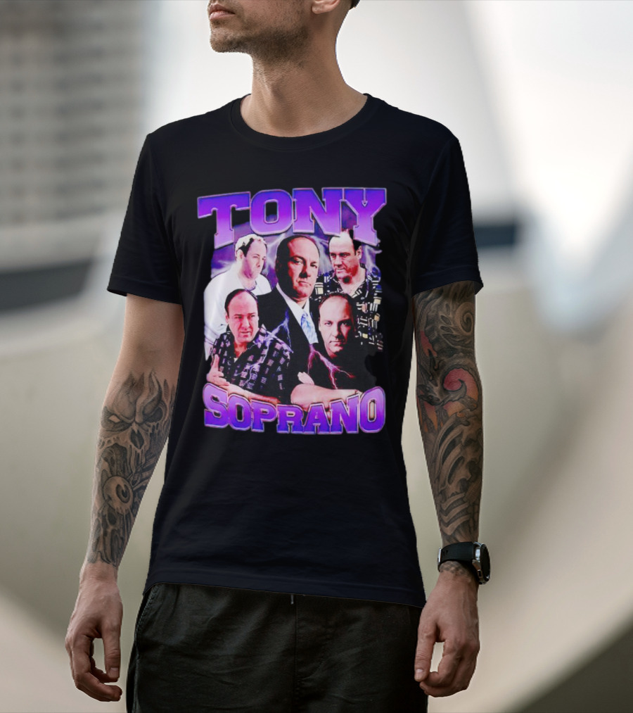 Tony Soprano The Sopranos Character Collage T-Shirt