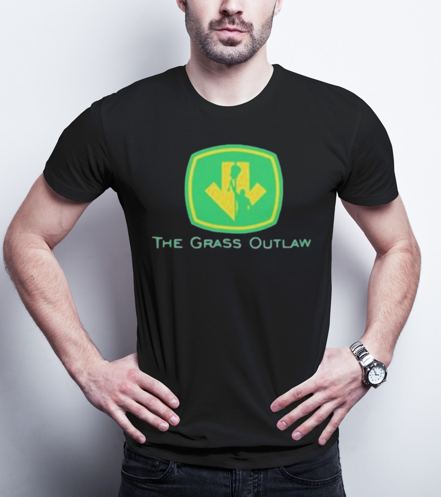 Box Of Gimmicks Merch The Grass Outlaw Green Shield Arrow T-Shirt